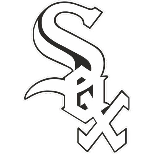 Sticker MLB Logo Chicago White Sox Blanc | MPA Déco