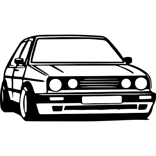Sticker VOLKSWAGEN GOLF 2 | MPA Déco