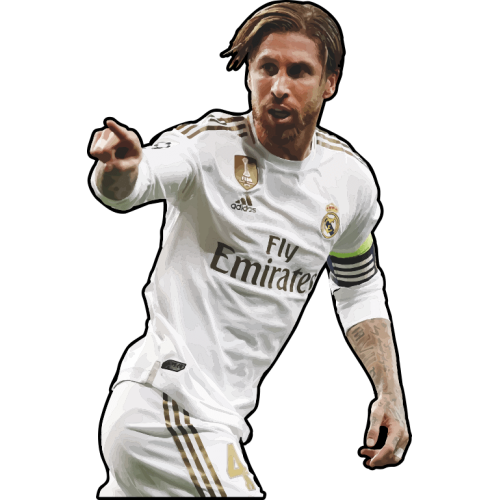 Sticker Joueur de foot Sergio Ramos Real Madrid | MPA Déco
