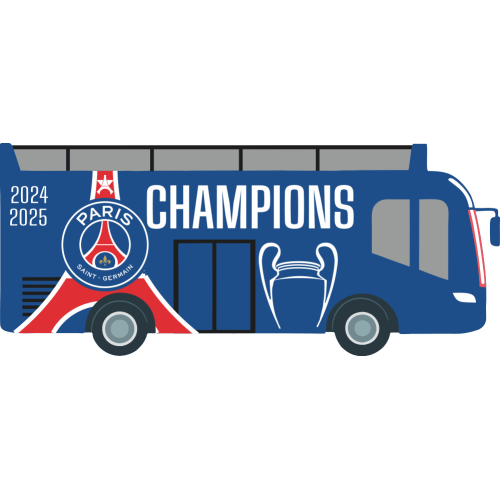 Sticker PSG bus | MPA Déco