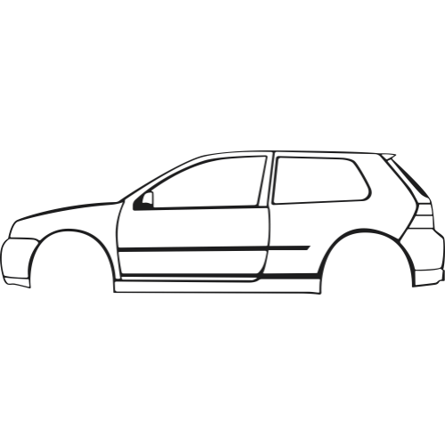 Sticker Silhouette Véhicule Volkswagen Golf 4 | MPA Déco