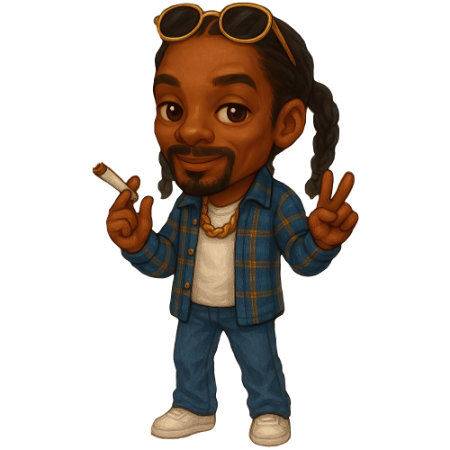 Sticker Snoop Dogg Chibi | MPA Déco