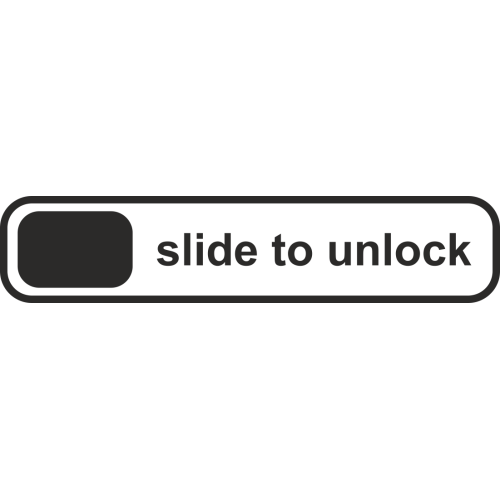 Sticker Slide to unlock | MPA Déco