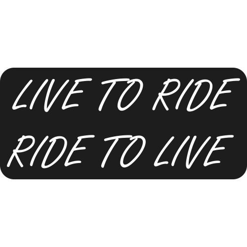 Sticker Moto LIVE TO RIDE | MPA Déco