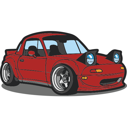 Sticker Mazda MX-5 Cartoon 2 | MPA Déco