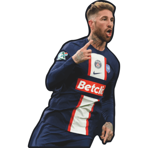 Sticker Joueur de foot Sergio Ramos PSG | MPA Déco