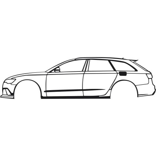 Sticker Silhouette Véhicule Audi RS6 | MPA Déco