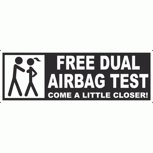Sticker Jdm Free Dual Airbag Test | MPA Déco
