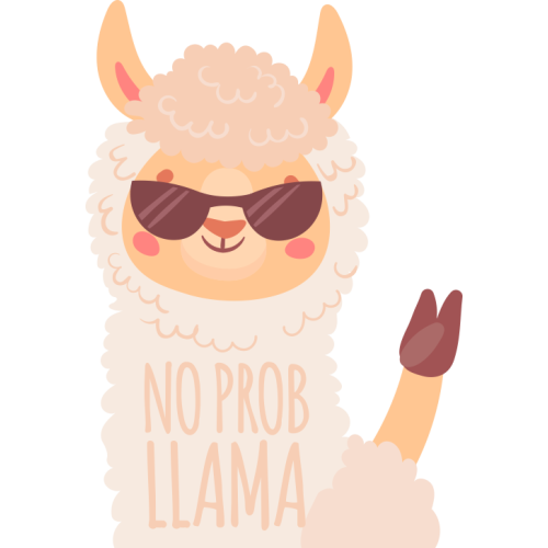 Sticker No Prob Llama 3 | MPA Déco
