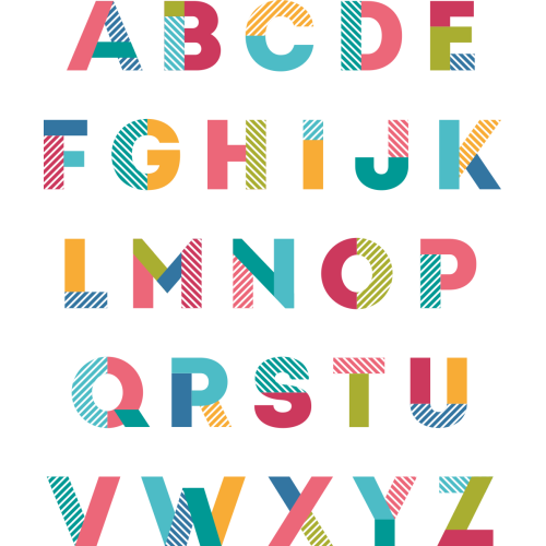 Kit Stickers Alphabet Moderne | MPA Déco