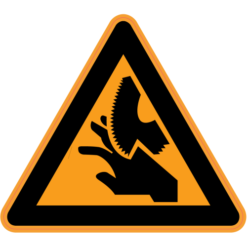 Panneau Danger Risque de coupures 2 | MPA Déco