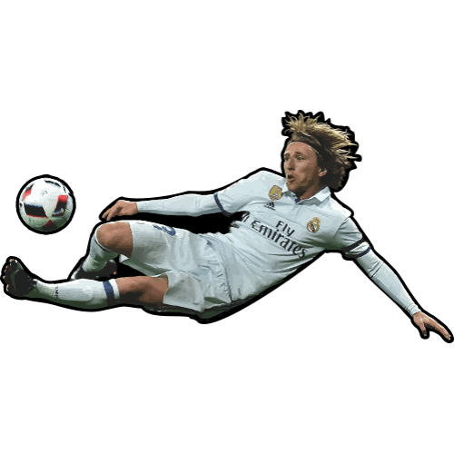 Sticker Joueur de foot Luka Modric 3 | MPA Déco
