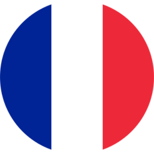 Autocollant Drapeau français rond | MPA Déco