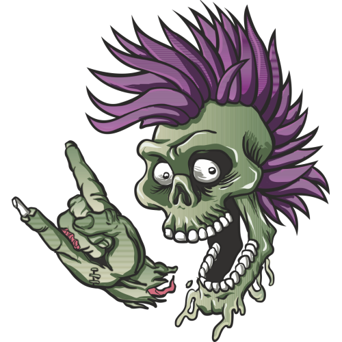Sticker Zombie Punk | MPA Déco