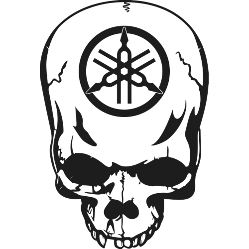 Sticker Logo Yamaha Skull 2 | MPA Déco