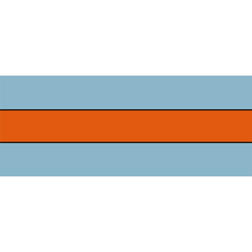 Bande décorative adhésive gulf deux lignes (20 cm) | MPA Déco