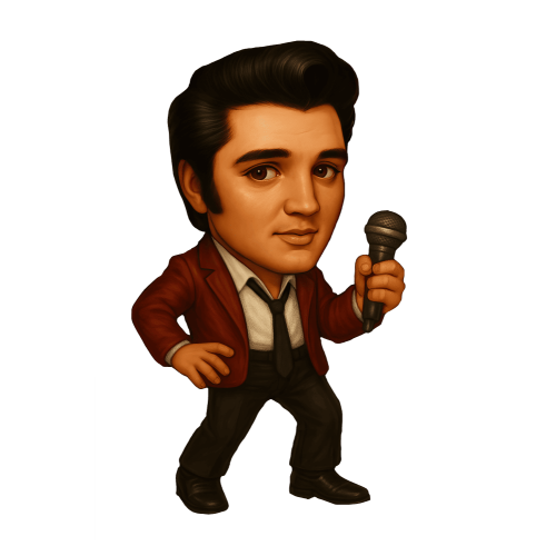 Sticker Elvis Presley Chibi | MPA Déco