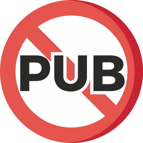 Sticker STOP PUB panneau rond | MPA Déco
