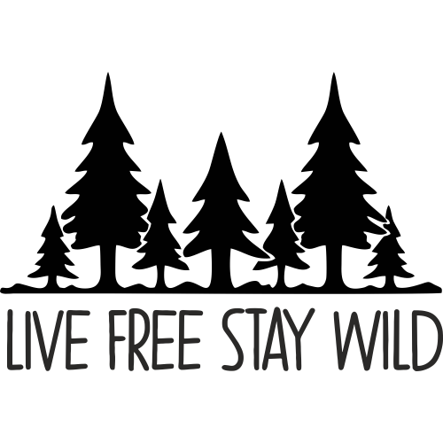Sticker Live Free Stay Wild | MPA Déco