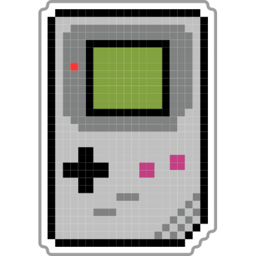 Sticker 8 bit Game Boy | MPA Déco