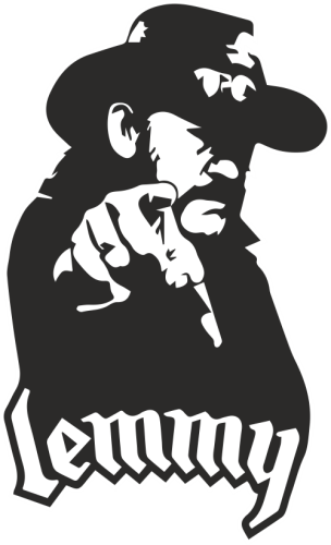 Sticker Lemmy Kilmister Motorhead - ref.d19359 | MPA Déco
