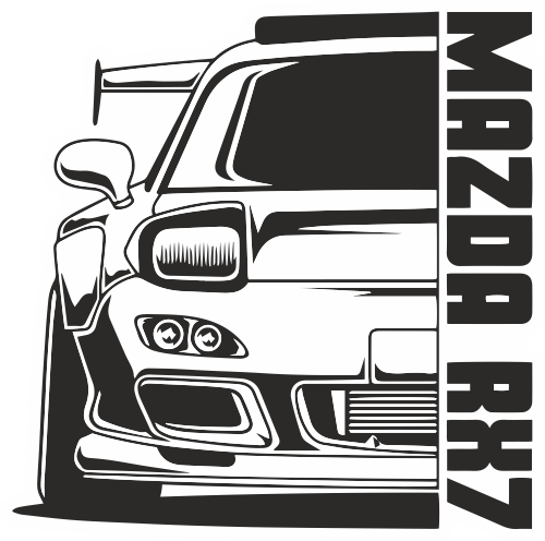 Sticker Mazda RX7 JDM - ref.d20696 | MPA Déco