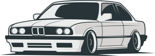 Sticker BMW E34 Voiture - ref.d18877 | MPA Déco