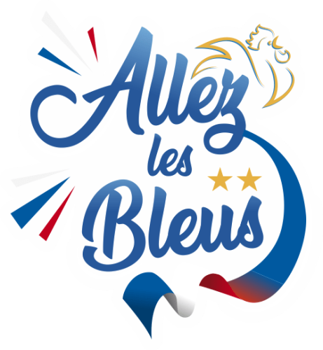 Sticker Football Equipe de France Allez les Bleus - ref.d20431 | MPA Déco