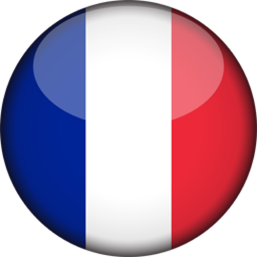 Sticker Drapeau français rond 2 - ref.d12736 | MPA Déco