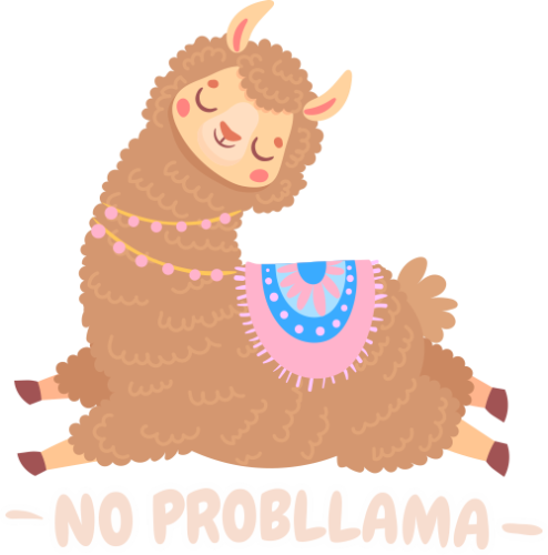 Sticker No Prob Llama 2 - ref.d16050 | MPA Déco