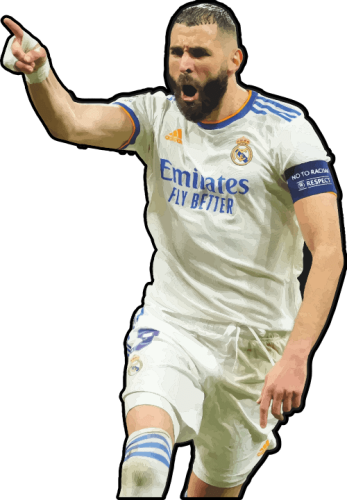 Sticker Joueur de foot Karim Benzema 2 - ref.d21118 | MPA Déco