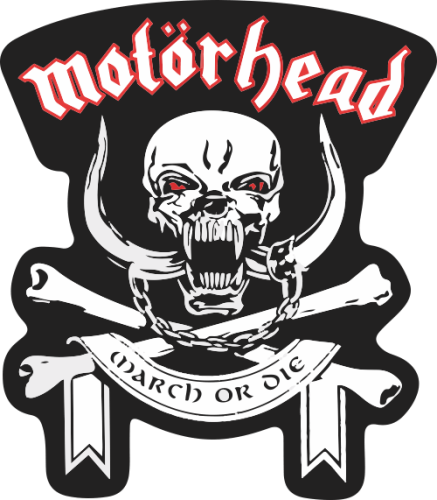 Sticker Motorhead March or Die Skull - ref.d19354 | MPA Déco