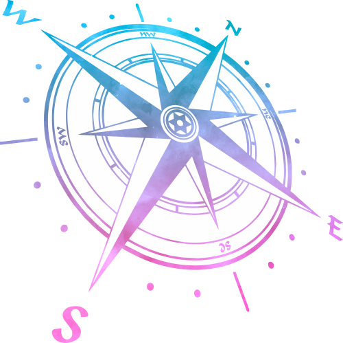 Sticker Boussole Galaxie - ref.d18490 | MPA Déco