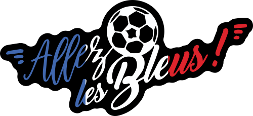 Sticker Football Equipe de France Allez Les Bleus Ballons | MPA Déco