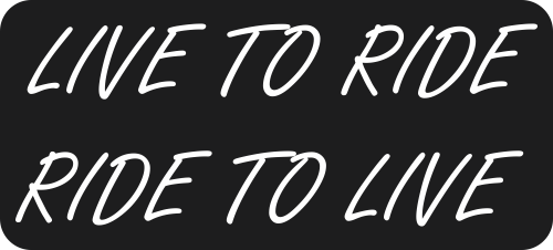 Sticker Moto LIVE TO RIDE - ref.d16952 | MPA Déco