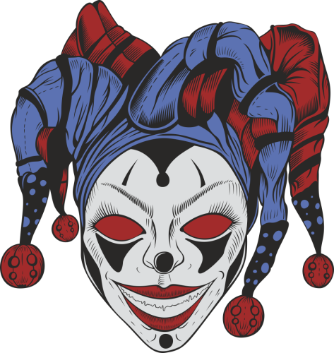 Autocollant Clown Peur 3 - ref.d10154 | MPA Déco