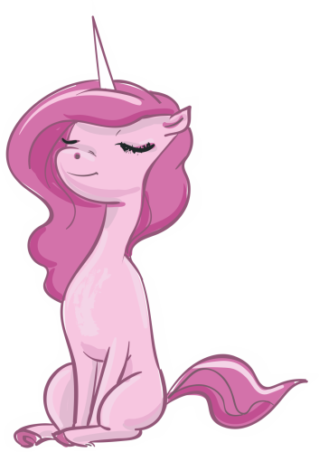 Sticker Licorne Rose 5 - ref.d12093 | MPA Déco