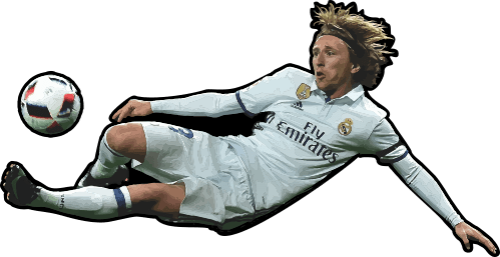 Sticker Joueur de foot Luka Modric 3 - ref.d21187 | MPA Déco