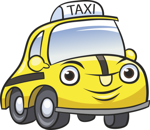 Sticker Voiture Enfant Taxi Jaune - ref.d9741 | MPA Déco