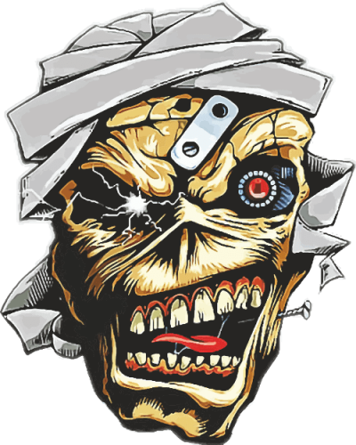Sticker Iron Maiden Eddie The Head 2 - ref.d19412 | MPA Déco