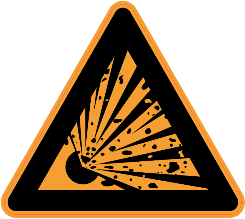 Panneau Danger Risque explosif | MPA Déco