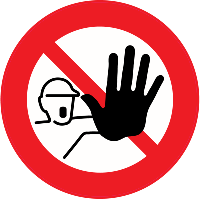 Panneau Interdiction Accès interdit | MPA Déco