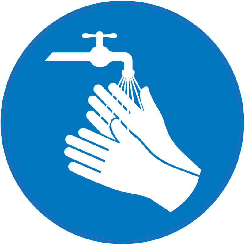Panneau Obligation de se laver les mains | MPA Déco