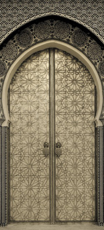 Sticker Porte Orientale En Metal 1 - ref.sp56890879 | MPA Déco