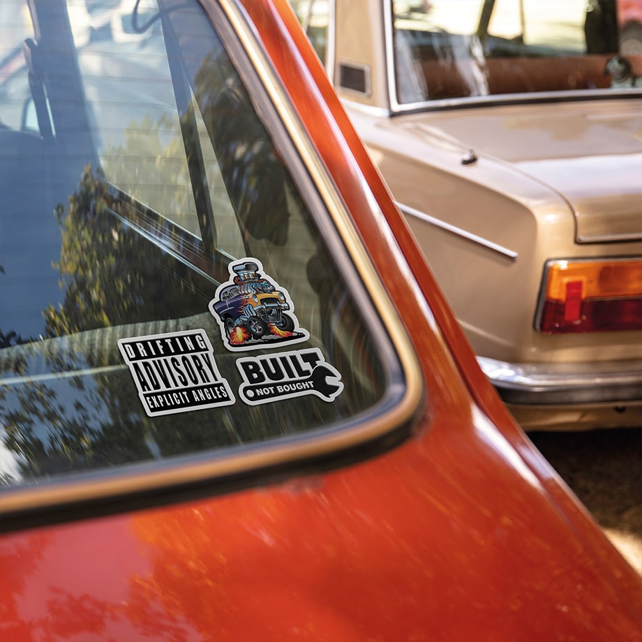 Pack D'autocollants Voiture Racer N°4 - Lot de 25 Stickers