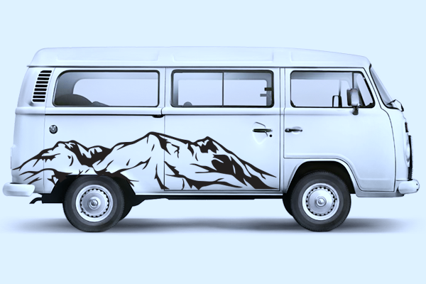 Stickers Van Montagne