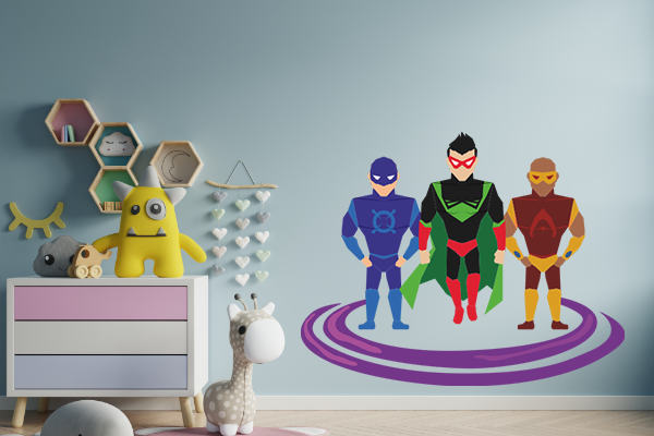 Sticker Super Hero Équipe - ref.d18350 | MPA Déco