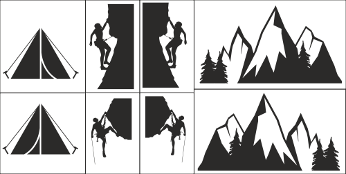 Stickers Camping Car Kit Escalade - ref.d13063 | MPA Déco